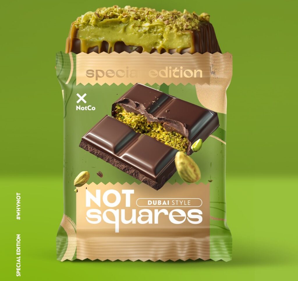 NotCo Launches Limited-Edition Dubai-Style NotSquare Chocolate Bar ...